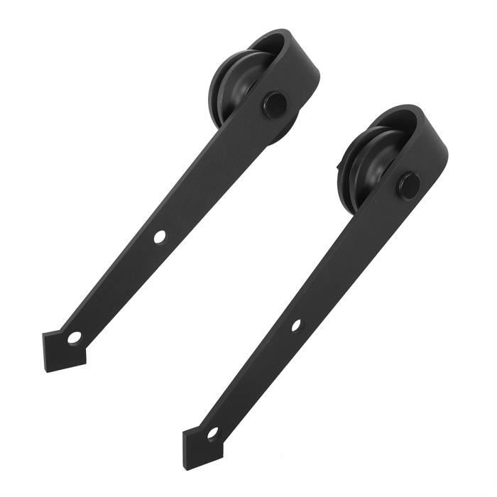 Matériel de Levage de Porte de Grange - PWSHYMI - Noir - Acier au ...