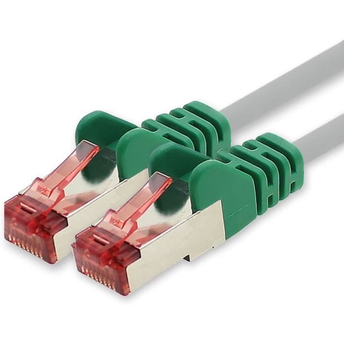 Câble Réseau Cat.6 1M Crossover - 1 X Câble Ethernet Câble Réseau ...