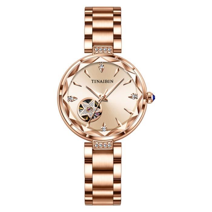 SHARPHY Montre femme de luxe de marque mécanique automatique diamants ...