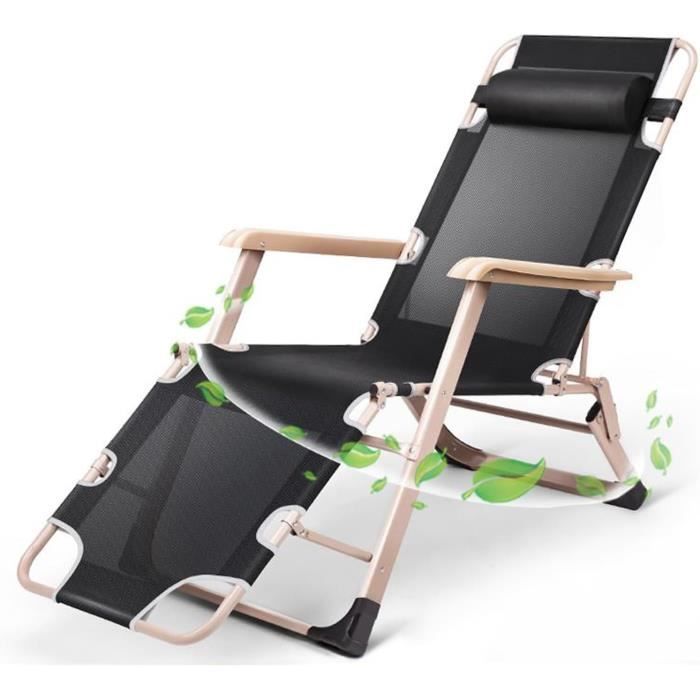 Chaise Longue Appui-Tête, Chaise Longue Réglable, Transat Fauteuil ...