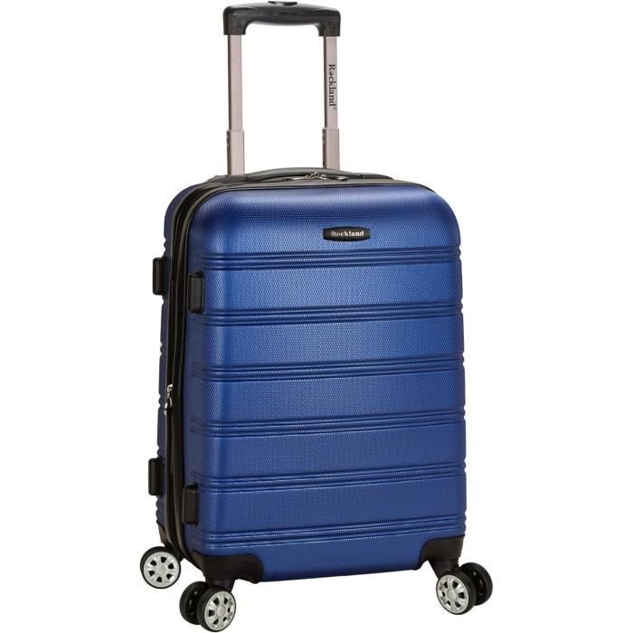 Melbourne Valise rigide extensible avec roulettes pivotantes Bleu ...