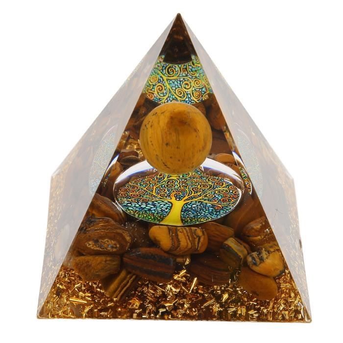 YOSOO Ornement de pyramide Pyramide ornement gravier naturel ...