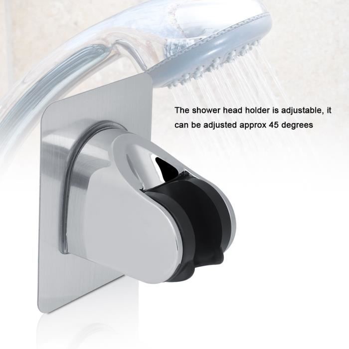 Zerone Shower Head Base, Adjustable Shower Head Holder, Chromeplated ...