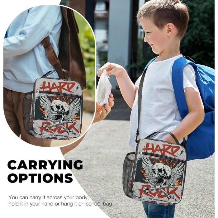 Sac isotherme repas enfant - SIGHTMARK - Aile Squelette - 23x26x11 cm ...