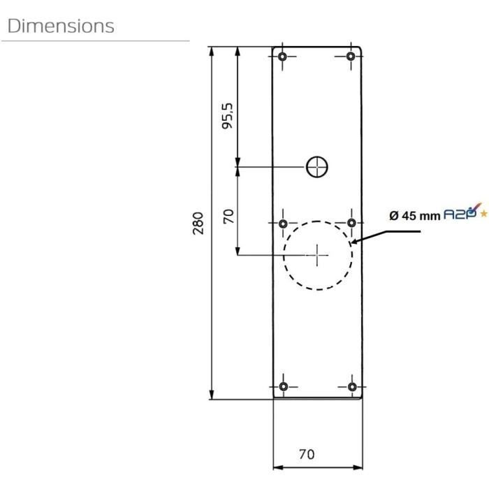 Demi-Ensemble Pour Porte Extérieure Palière À Aileron Pour Série 74 ...