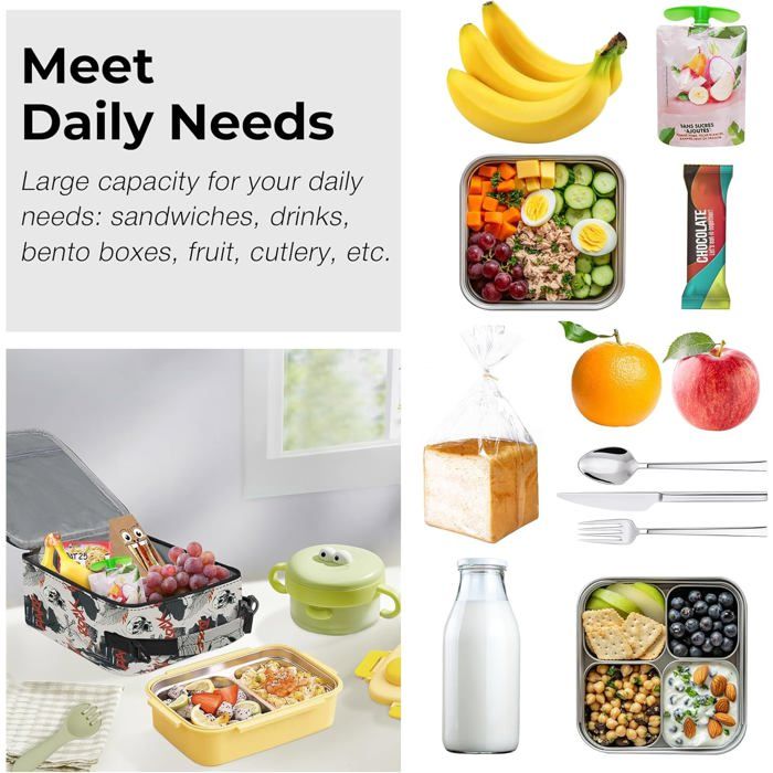 Sac isotherme repas enfant - SIGHTMARK - Aile Squelette - 23x26x11 cm ...