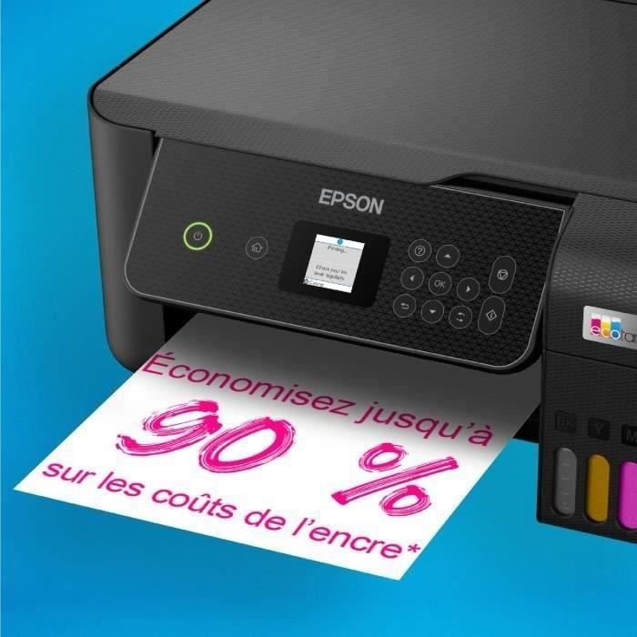 Imprimante multifonction A4 - EPSON - Ecotank ET-2870 - Wi-Fi - Réservoirs d’encre - 3 ans d ...