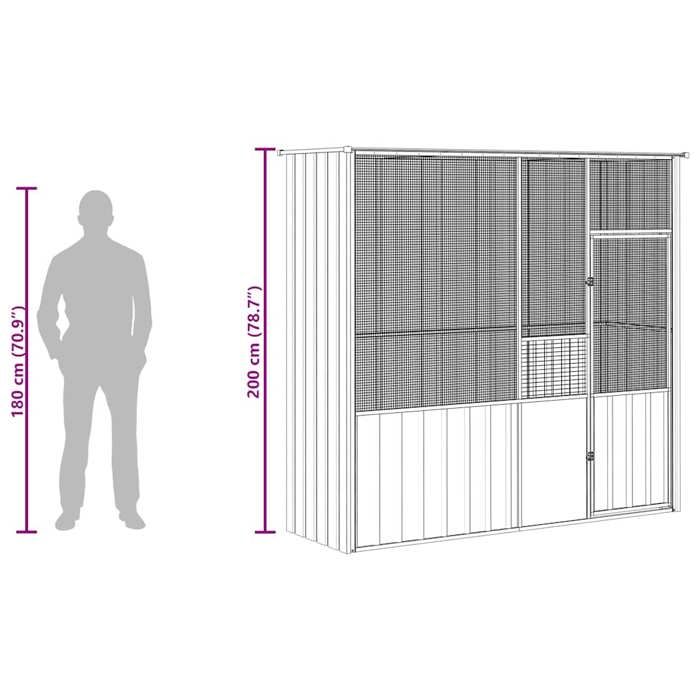 Volière pour Canaries Perroquet MVS - Cage à oisea - MODERNE Cage à ...