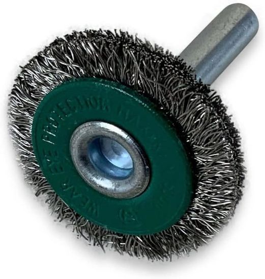 Brosse Rotative Circulaire Mtallique Sur Tige 30 Mm Fil Inox Souple 020 ...