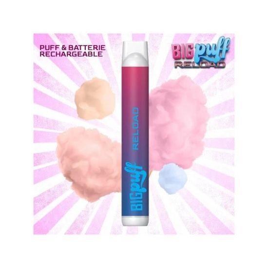 Big Puff - Kit Big Puff Reload Barbe à Papa - Taux nicotine:10mg ...
