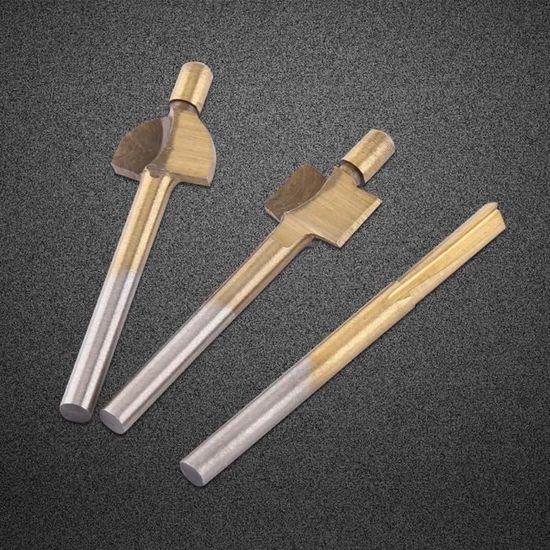 Défonceuse CIKONIELF - Cutter à bois HSS Coated - Rainure à copeaux de ...