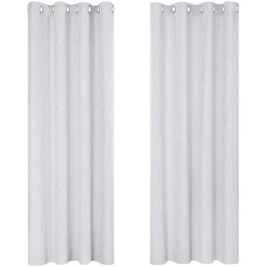 Deconovo Lot de 2 Rideau Thermique Isolant Anti Froid Oeillets ...