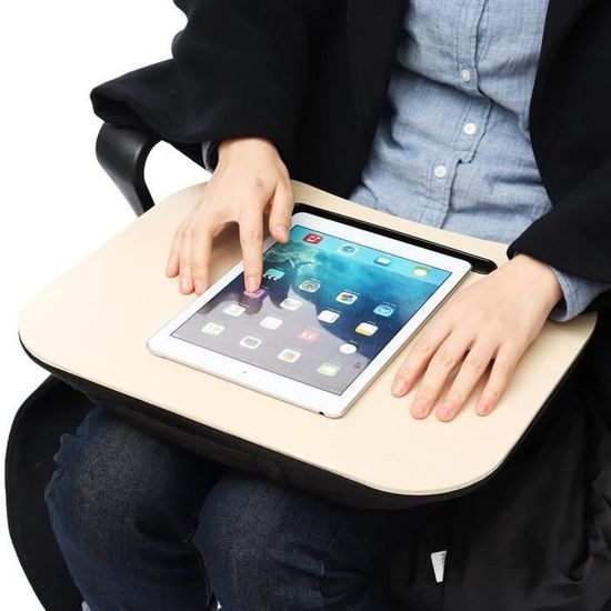 Plateau de Lap Support PC Table Portable Ordinateur Grain de bois ...