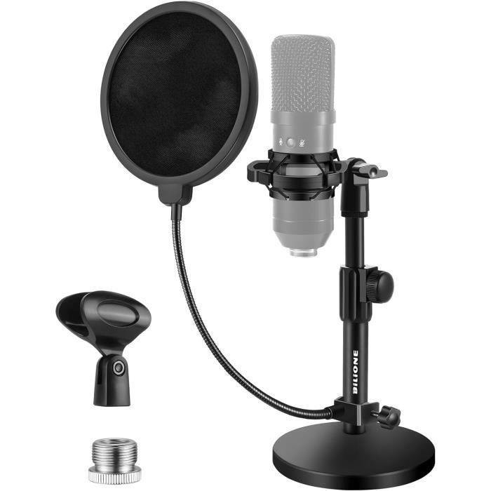 Support de microphone de bureau amélioré, support de micro réglable ...