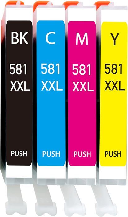 PGI-580 CLI-581 XXL Cartouches d'encre Compatibles avec Canon 580 581 ...