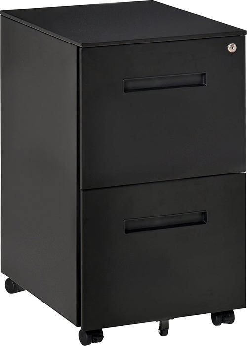 Vtto Commode de Bureau avec roulettes, Porte-Documents à 2 tiroirs avec ...