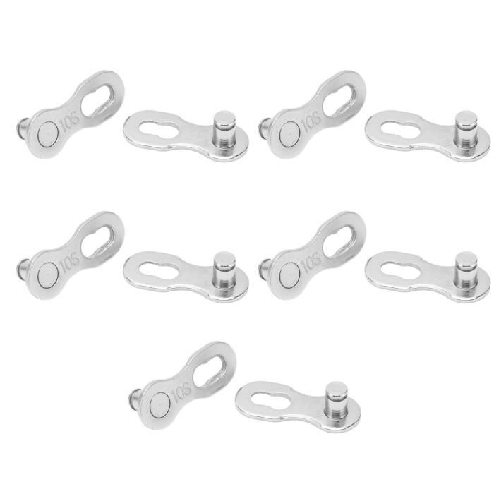 5 Paires Maillon Manquant de Vélo Chaînon à Dégagement Rapide Acier ...