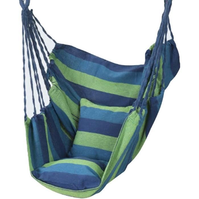 Hamac Balcon Support Hamac Chaise Pivotante En Toile Avec 2 Coussins ...