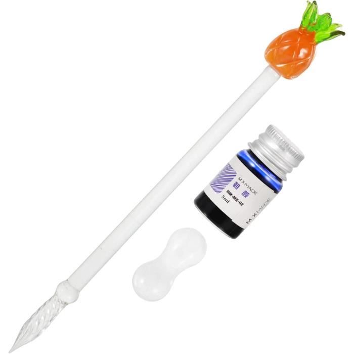 Ensemble De Stylos À Tremper En Verre Avec Encre D'Ananas Stylo De ...