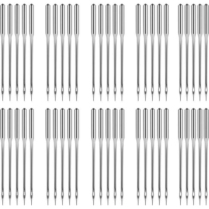 Aiguille Machine A Coudre 50Pcs, Aiguilles Universelles Pour Machine À Coudre Pour Singer ...