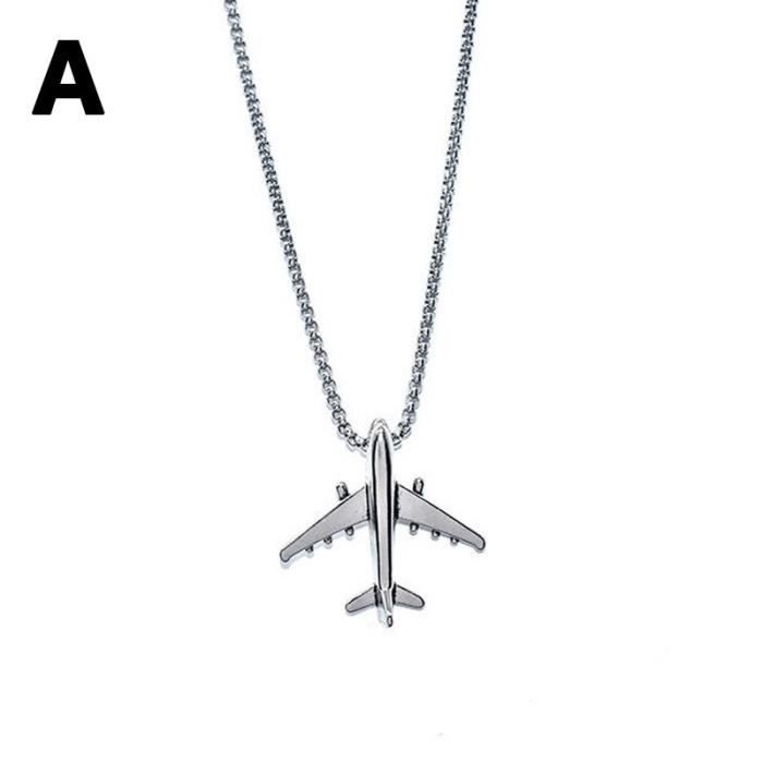 Chaine De Cou Vendue Seule T1AMZ Creative Avion Collier Hip Hop Air ...
