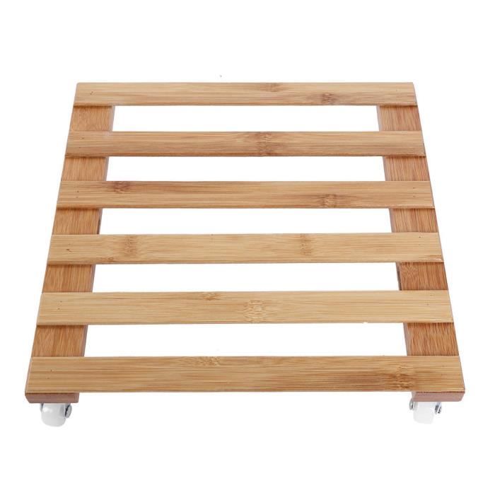 Fydun Étagère à plantes en pot Plateau mobile en bois de support de ...