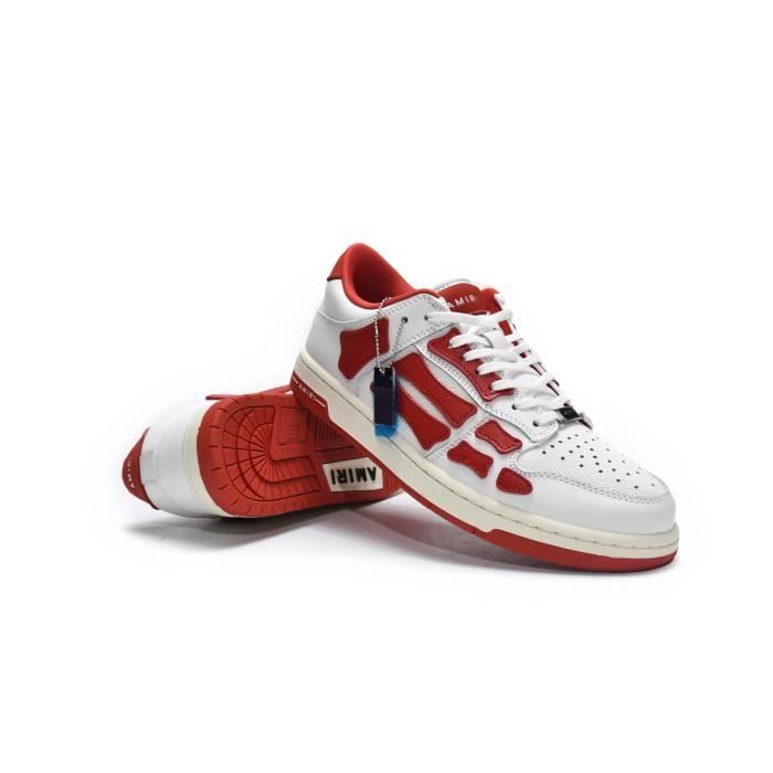 Basket AMIRIs Skel Top Low MFS003-124 Whtie Red Low gang Chaussures ...