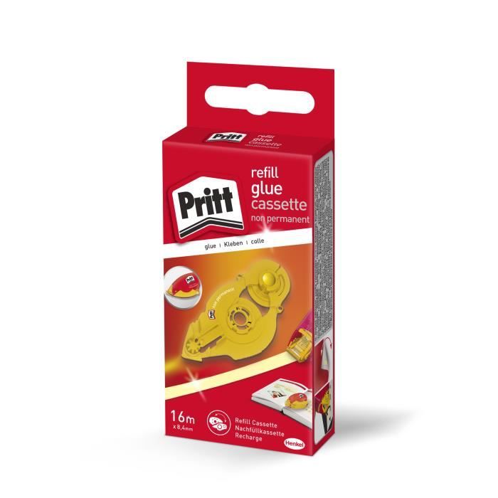 Pritt 2111692, Cassette, Dévidoir scotch, Rouge, Jaune, Non-permanent ...