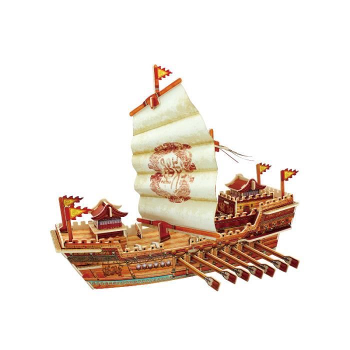 Kits en Bois - Navire Tower Ship Louchuan - kit en bois - 88 pièces à ...