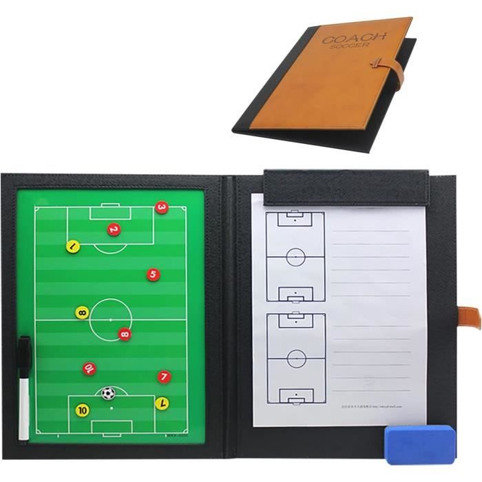 Tableau Tactique Football, Tableau Magnétique Effaçable à Sec, Kit de ...