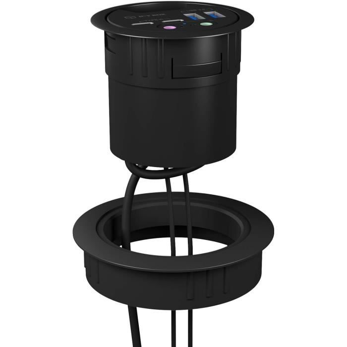 Bague de Montage de 80 mm pour hub USB de Table, Accessoires, Plastique ...