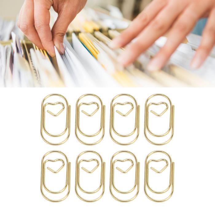 LAM-100 pièces forme créative trombone fournitures de bureau en boîte ...