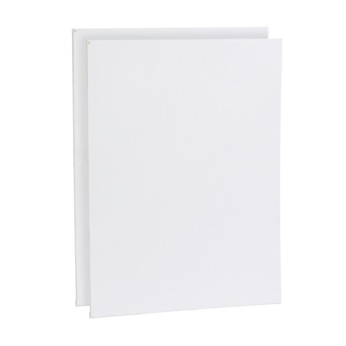 Carton à peindre - VBS - 24 x 30 cm - 2 pièces - 100% coton - Grain ...