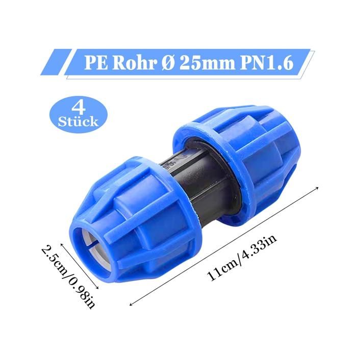 Raccord Tuyau Polyethylene 25 Mm