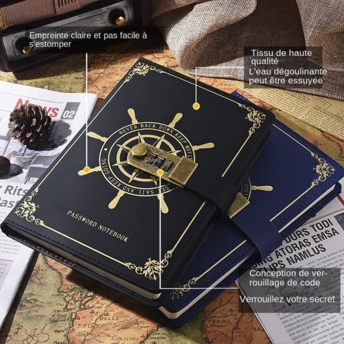 Carnet de Notes - AMOUNE - Journal intime - PU Cuir - 200 feuilles ...