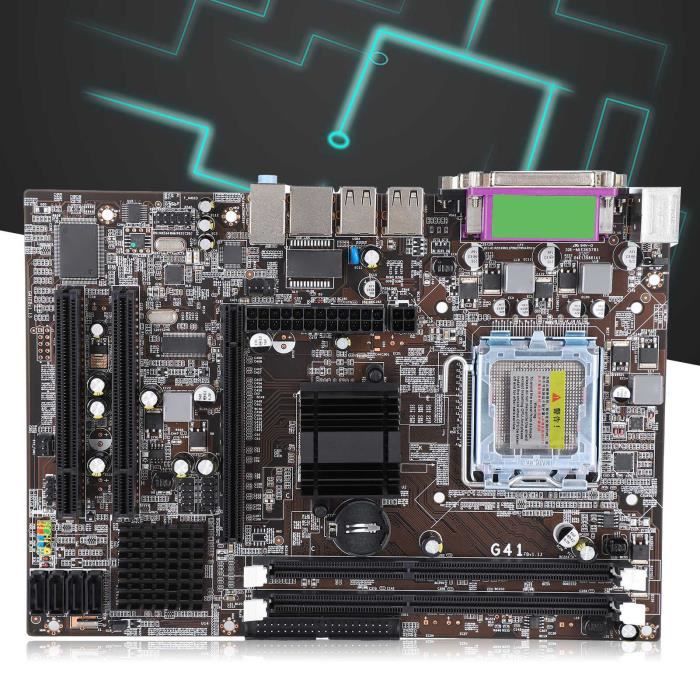 QID-Carte mère DDR3 Mainboard,LGA 771 DDR3 G41 Chip Computer Motherboard,Dual Channel Desktop ...