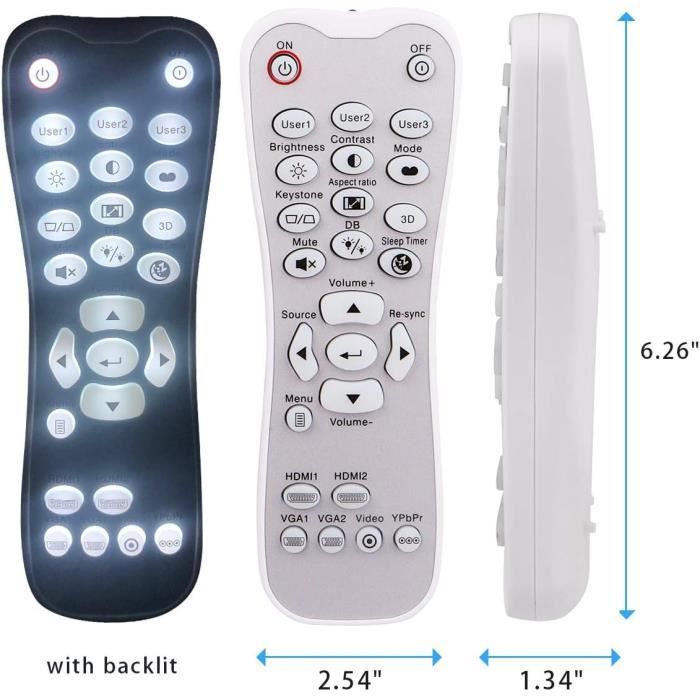 Télécommande Pour Optoma Hd141X Hd142X Hd143X Hd144X Uhd65 Uhd60 Uhd40 ...