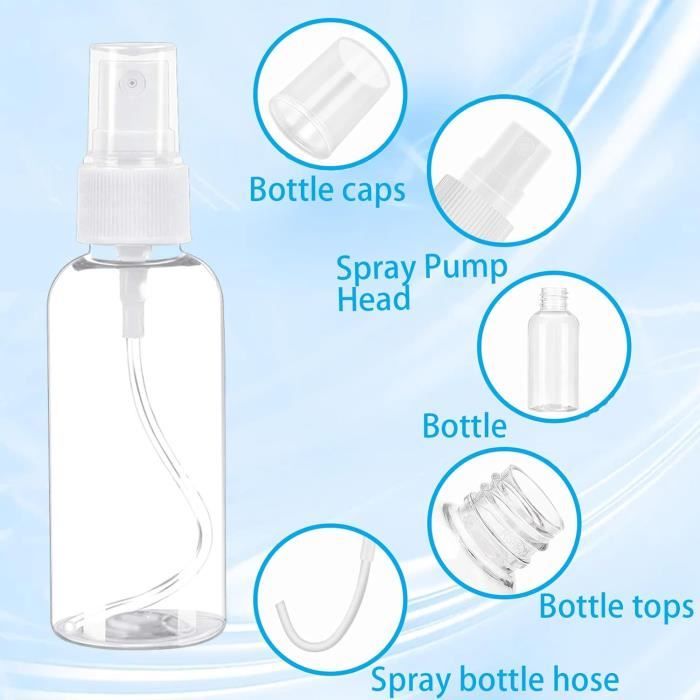 Flacon Spray Vide - A246 - 50 ml - 10 Pièces - Réutilisables - Anti ...