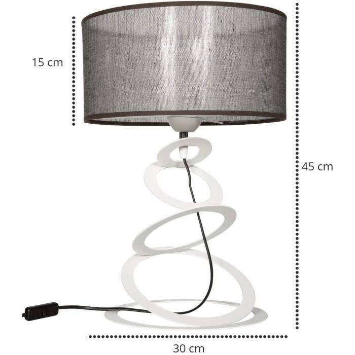 Light-Home Abajour Lampe De Chevet Chambre - Moderne Lampe De Table ...