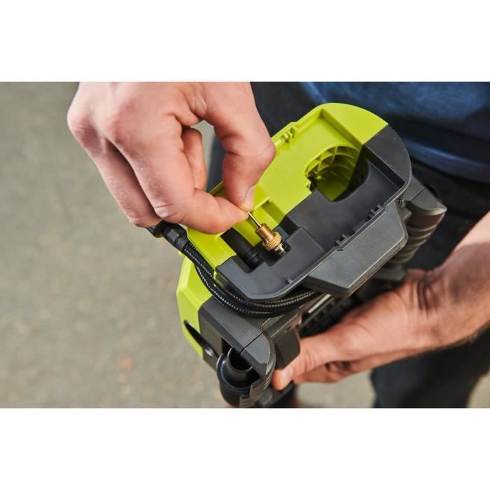 Gonfleur compresseur RYOBI 18V One+ - 11 bars - Sans batterie ni ...
