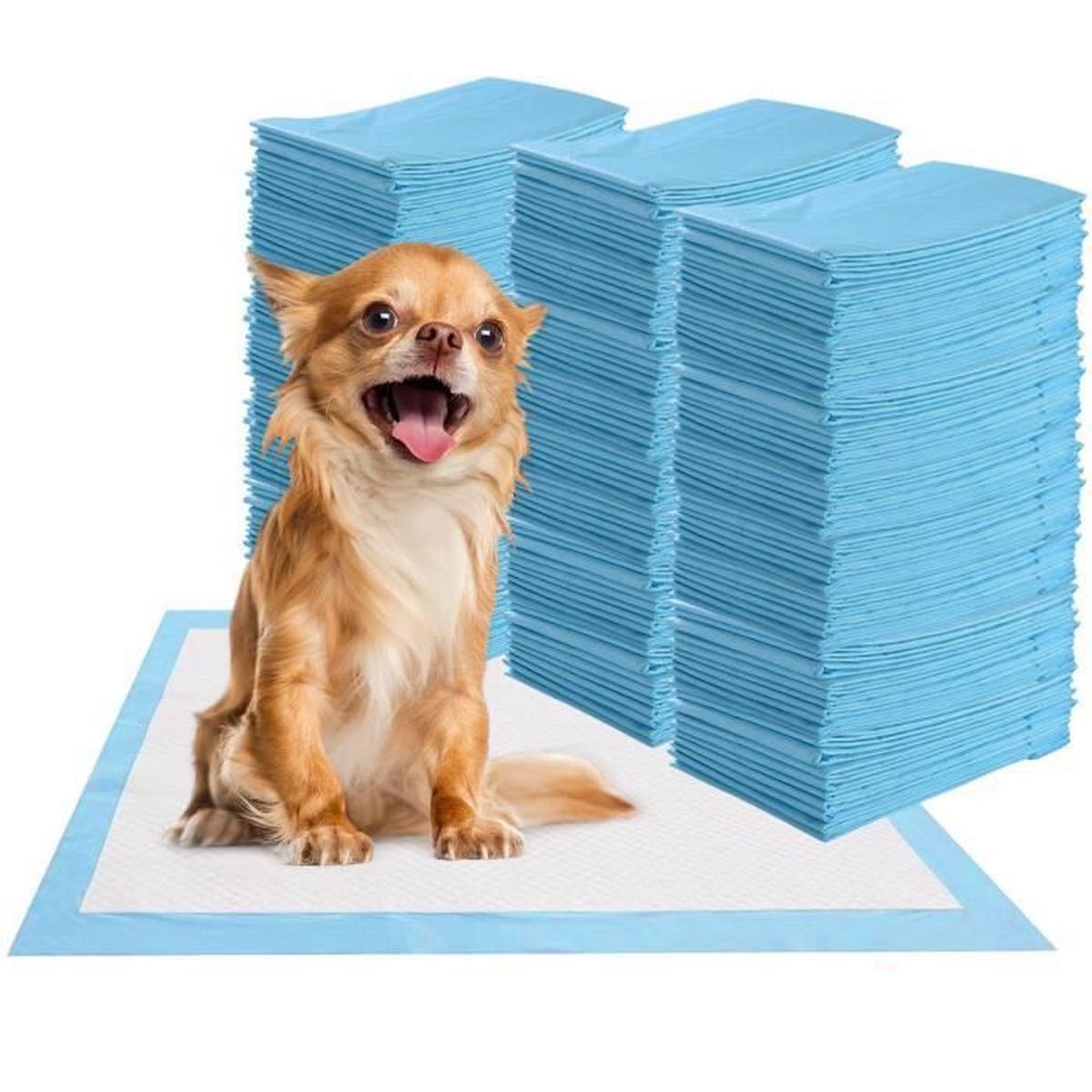 COSTWAY Lot de 300 Tapis Éducateurs pour Chiot Chien 60x43CM 5 Couches ...