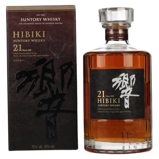 Suntory Hibiki 21 Years Old Blended Japanese Whisky 43% Vol. 0,7l en boîte cadeau - Achat ...
