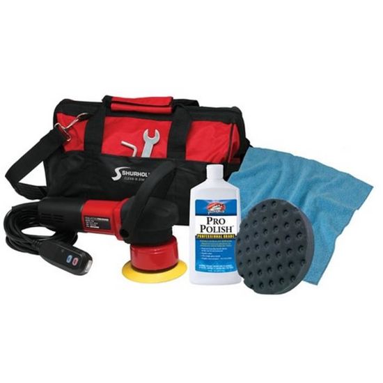 Kit de démarrage de polisseuse à double action Shurhold avec lingette Pro, polissoir et ...