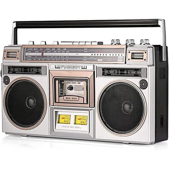 Luernas Magnétophone Rétro Boombox, Magnétophone Portable Avec ...