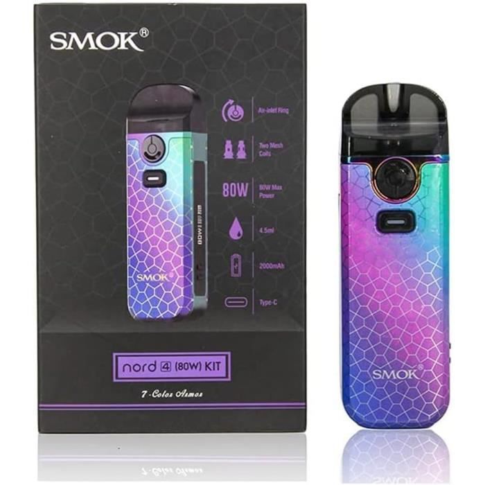 Original SMOK Nord 4 Pod Mod Kit 80W 2000mAh Built-in Battery Type-C ...