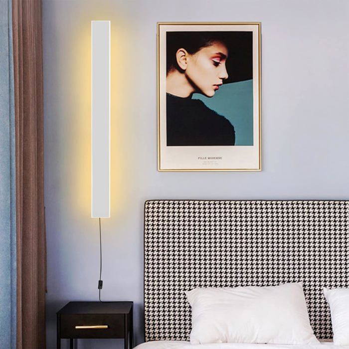 Longue Barre Applique Murale Interieur Led Dimmable Avec Interrupteur ...