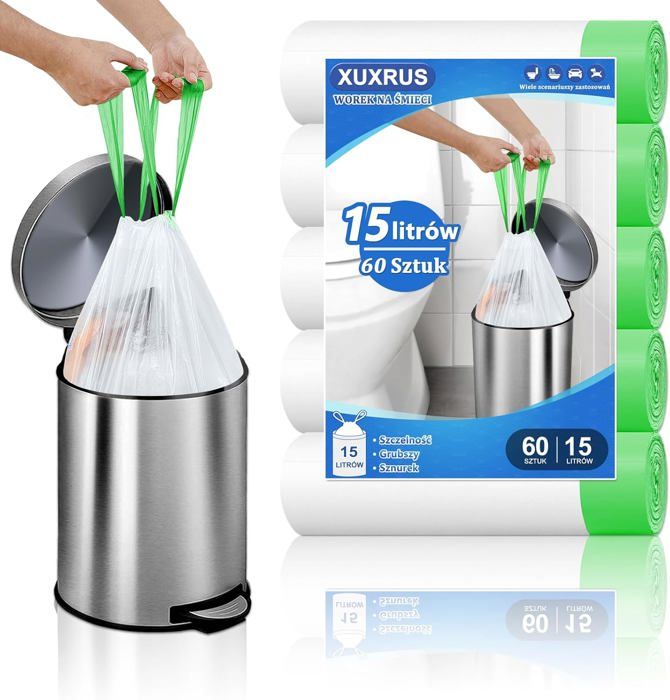 Sacs À Ordures De 15 Litres Avec Ruban À Décaper,Sacs À Ordures 60 ...