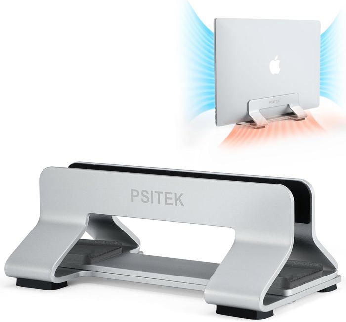 Support Vertical pour Laptop en Aluminium,Largeur de Fente Réglable 12 ...