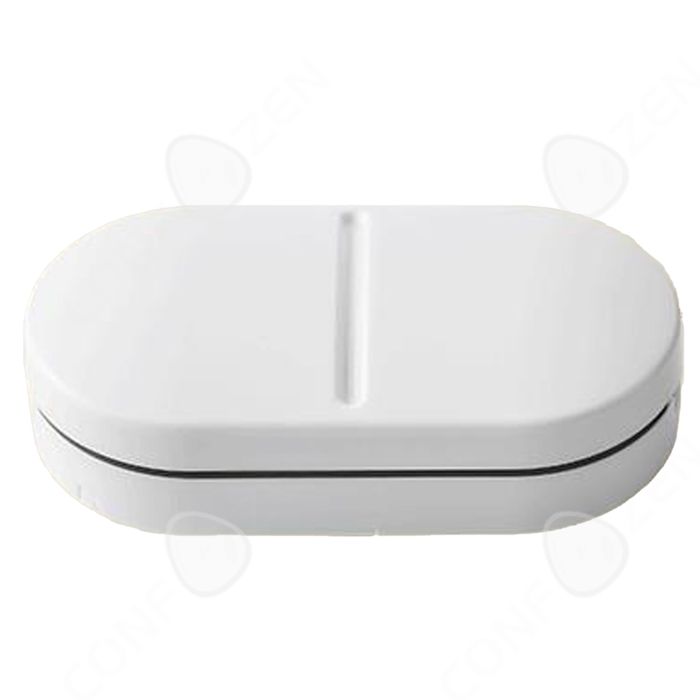 Coupe-comprimé acier inoxydable 2 en 1 avec pilulier séparateur pilules ...