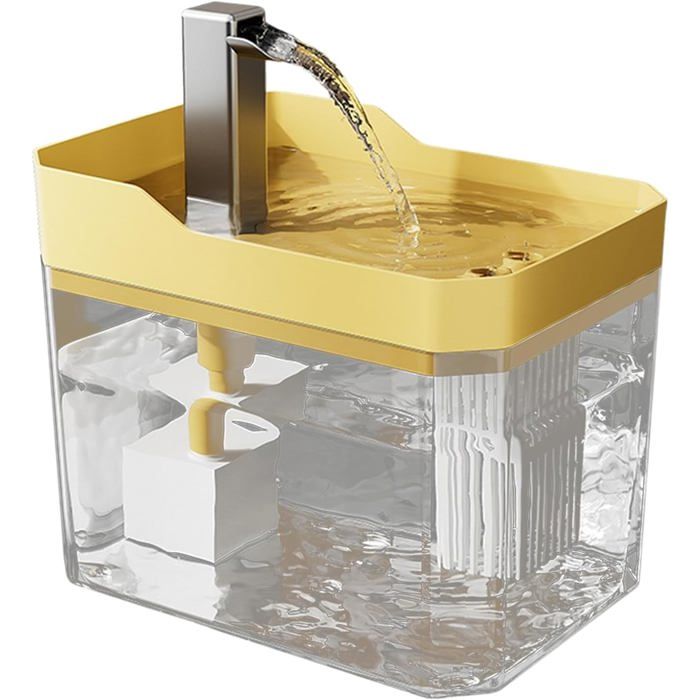 Fontaine à eau pour chat - MICH - Transparente - Silencieuse ...